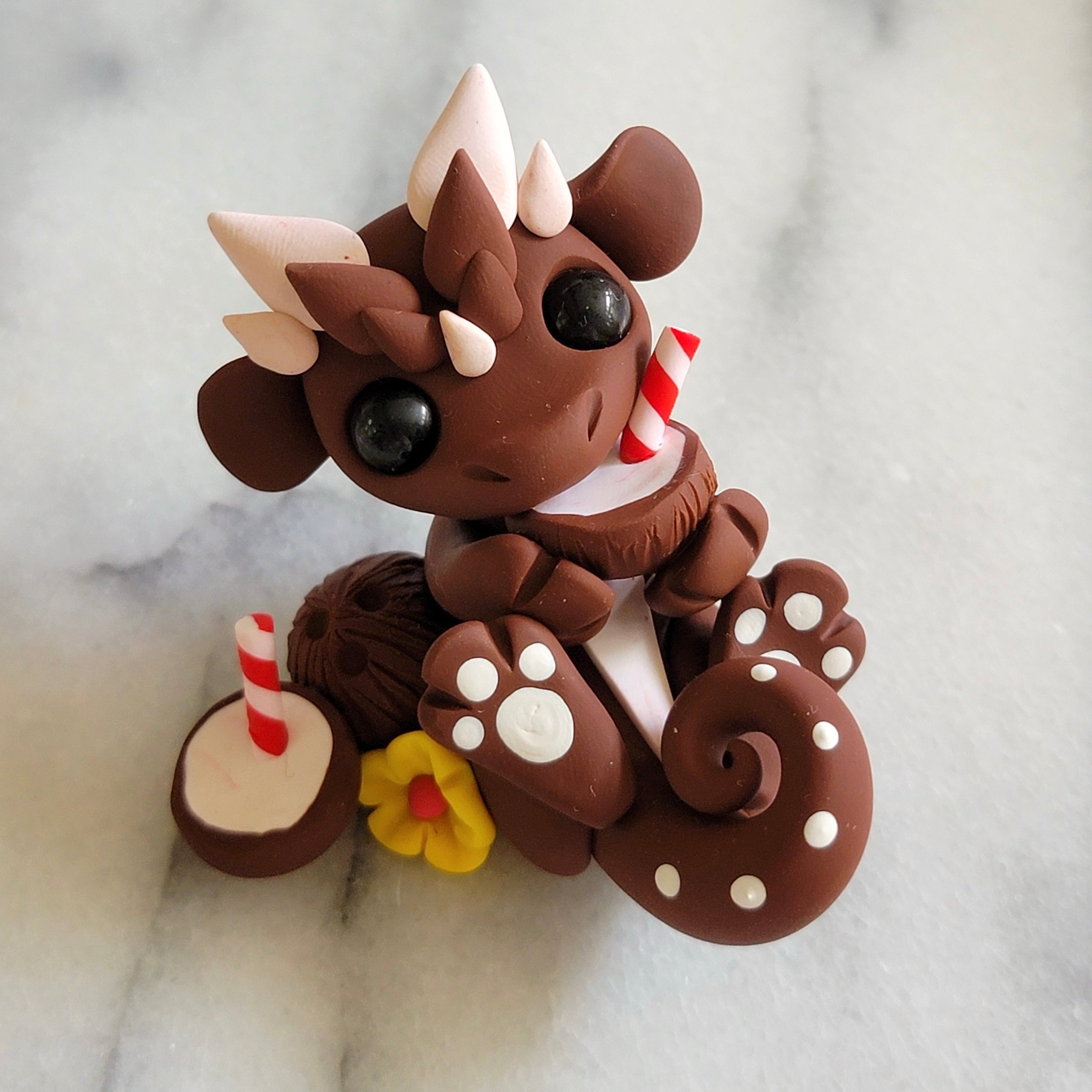Coconut Dragon, Fruit Dragon Sculpture – My Sweet Critters