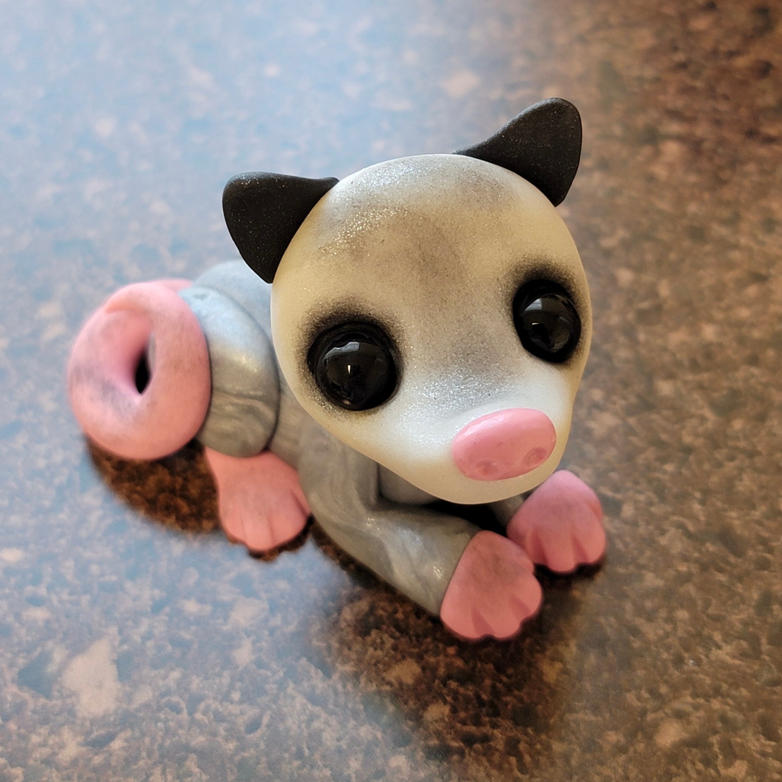 Cute Possum “Bandit”, Possum Sculpture – My Sweet Critters