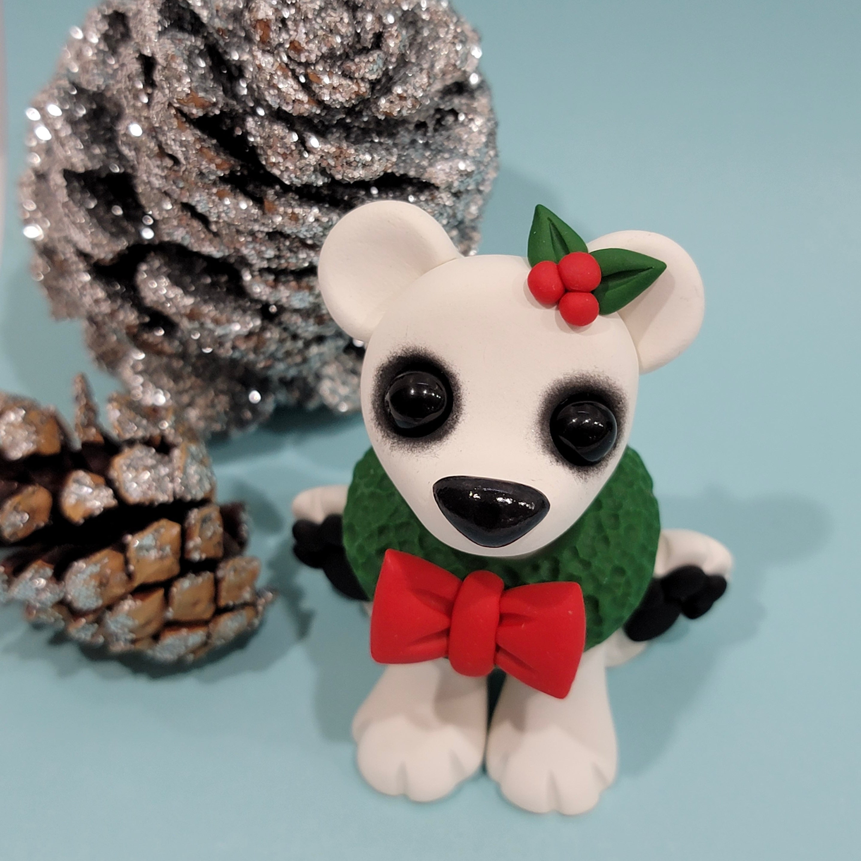 Christmas Wreath Polar Bear “Aurora” – My Sweet Critters